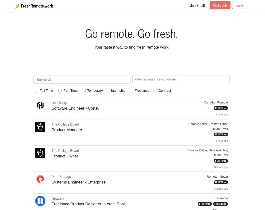 FreshRemote.work Alternatives: 25+ Job Search Services and similar ...