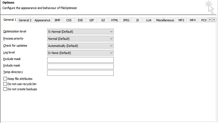 FileOptimizer: Advanced file optimizer featuring a lossless file size ...