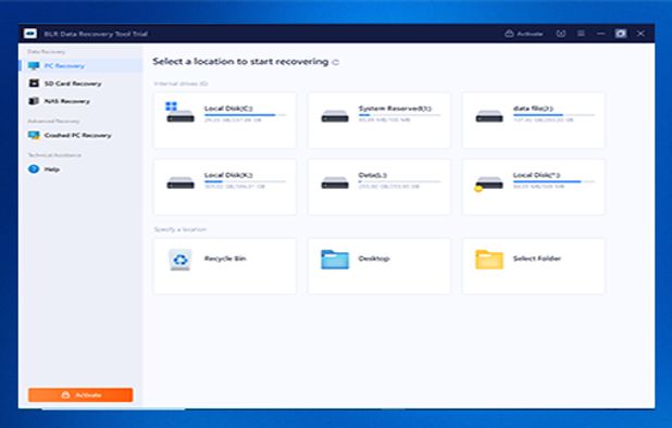 BLR Data Recovery Tool Software: Download free trial version licensed ...