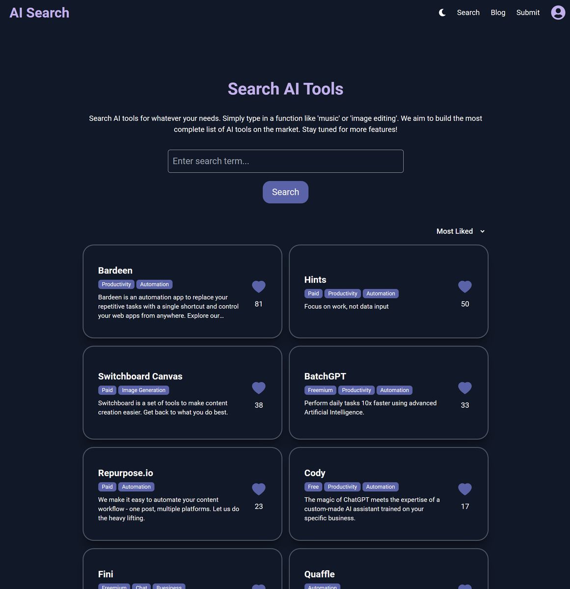 AI Search Alternatives: Top 2 App Discovery Services | AlternativeTo