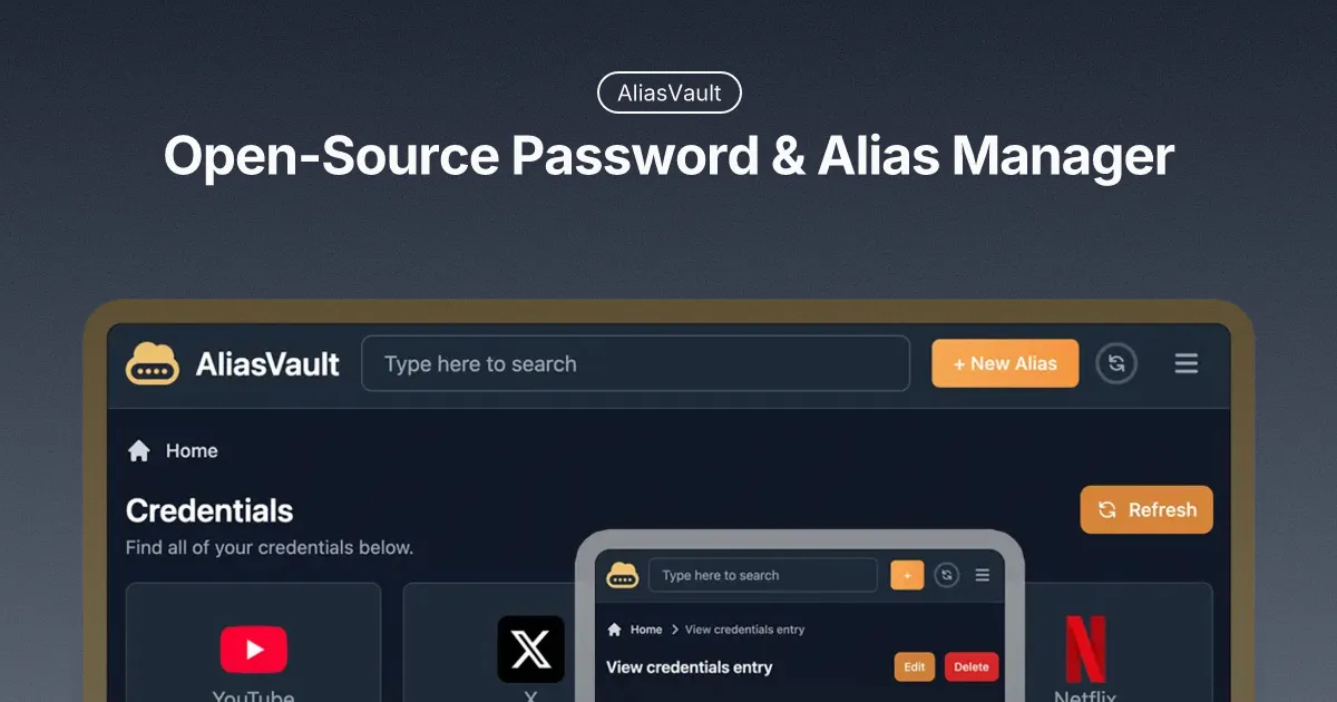 AliasVault: End-to-end encrypted password and alias manager that protects your privacy by ...