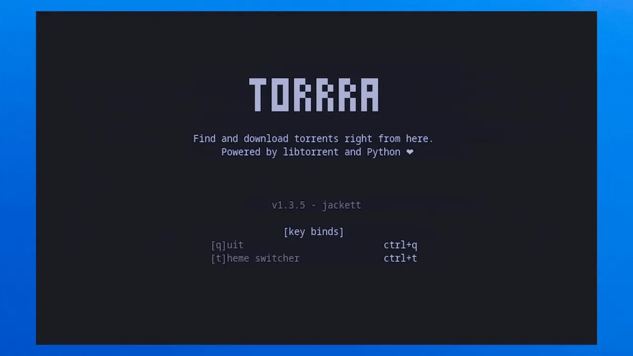 Torrra: A Python tool that lets you find and download torrents without ...