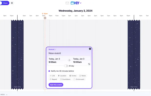 HEY Calendar: Elevate your schedule with unique day-naming, 'Maybe ...