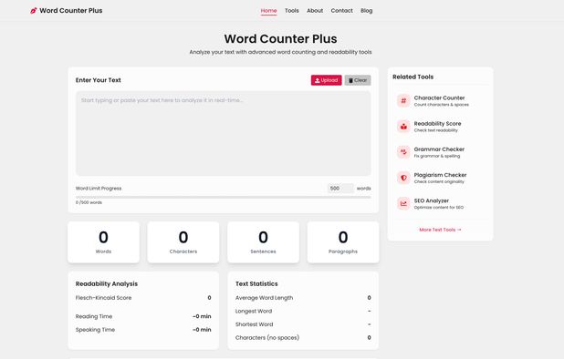 Word Counter Plus: Powerful online tool that quickly counts words ...