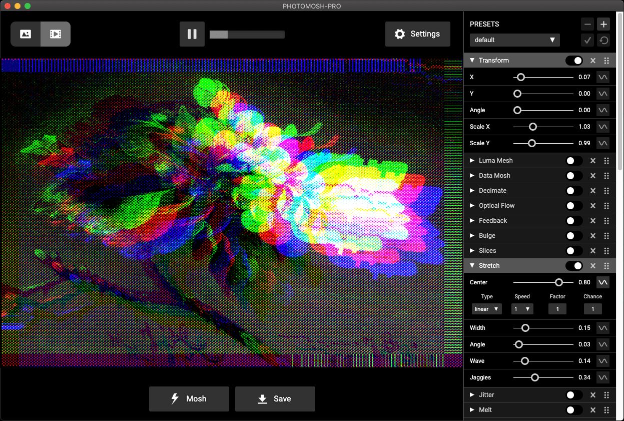 Photomosh: Unlimited creative control for image and video glitching ...