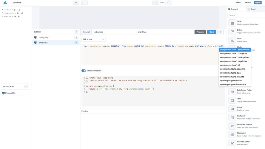 ToolJet: Open-source low-code framework to build & deploy internal tools with | AlternativeTo