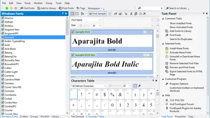 FontExpert: Font Manager enables you to preview and manage both ...