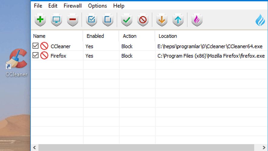 Firewall App Blocker: Friendly user interface for blocking selected ...
