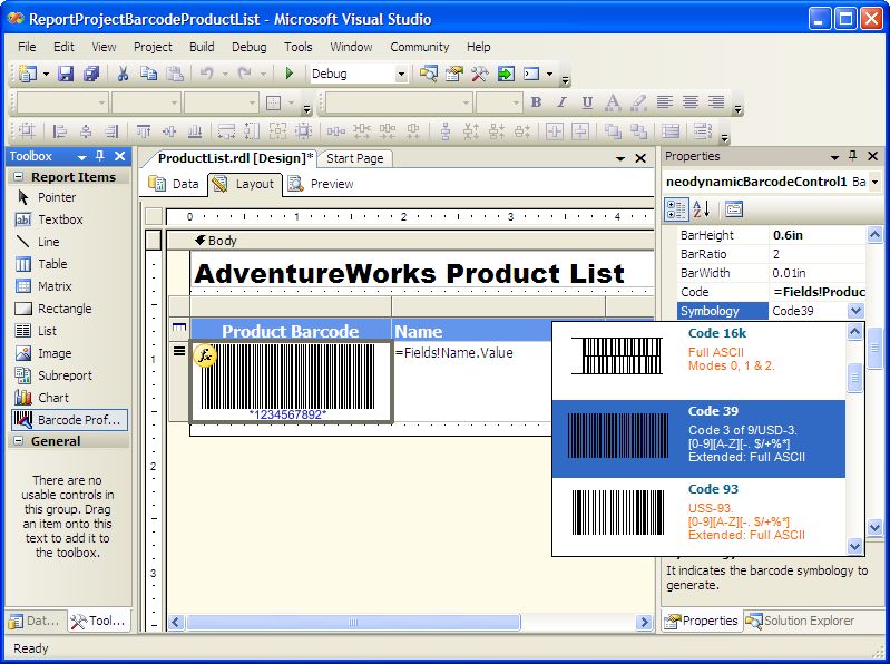 MS SQL Reporting Services Barcode .NET Alternatives and Similar ...