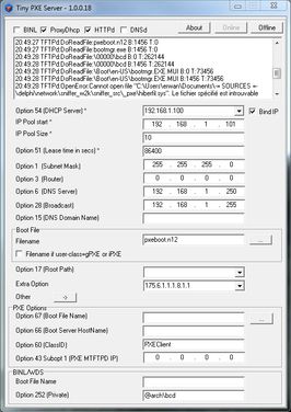 Tiny PXE Server: Small portable standalone PXE server (dhcp+tftp+http ...