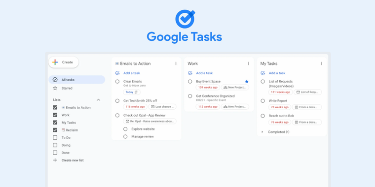Google Tasks enhances task management with new Kanban view in web interface | AlternativeTo