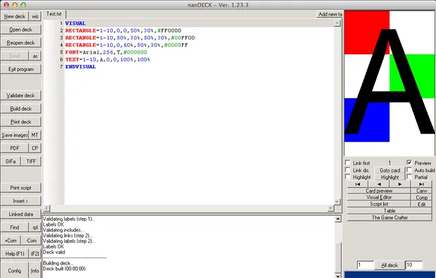 nanDECK: Windows desktop tool for creating and prototyping game card ...
