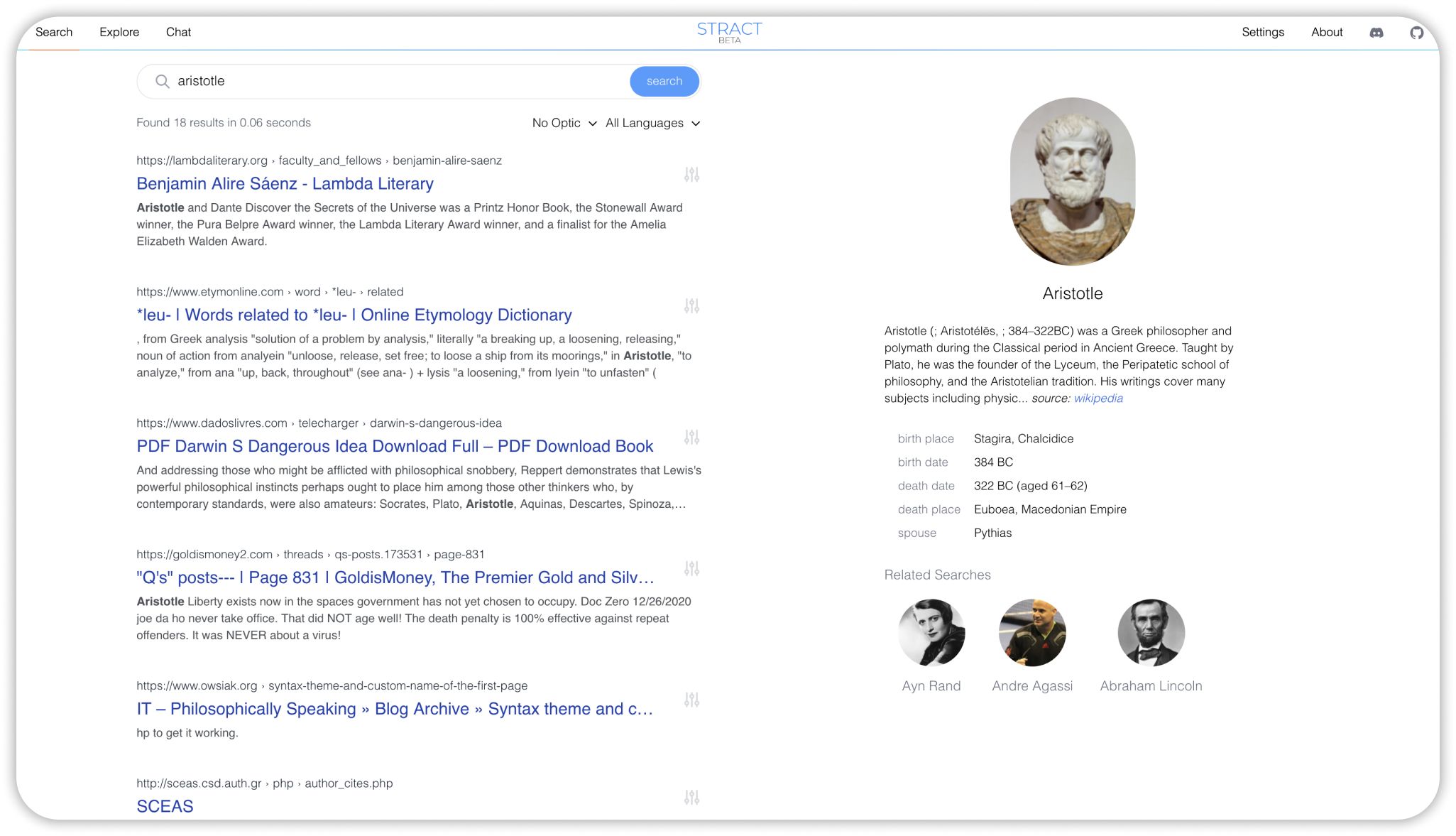 Stract: Open source web search engine targeted towards tinkerers and developers | AlternativeTo