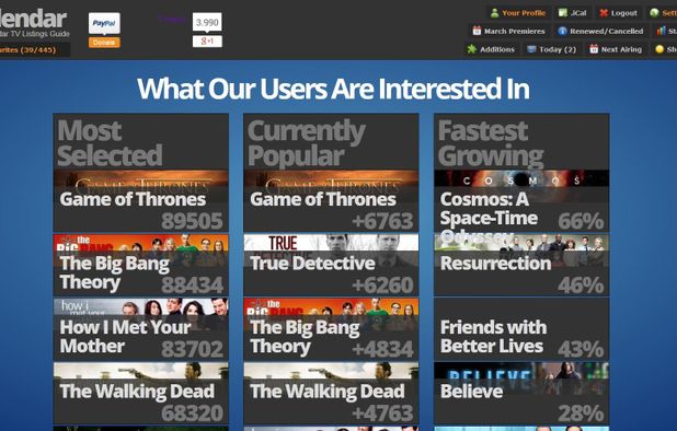 TV Calendar: Track an unlimited amount of TV shows with PogDesign's TV ...