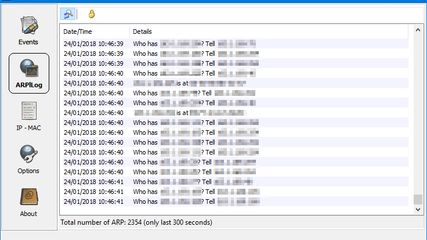 ARP Monitor: Keeps a record of ARP traffic in realtime with a log of ...