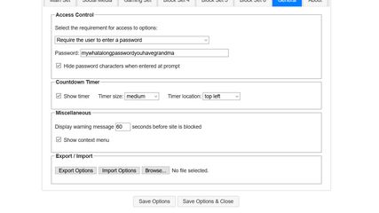 LeechBlock: Extension for Firefox and Chrome that allows users to block ...