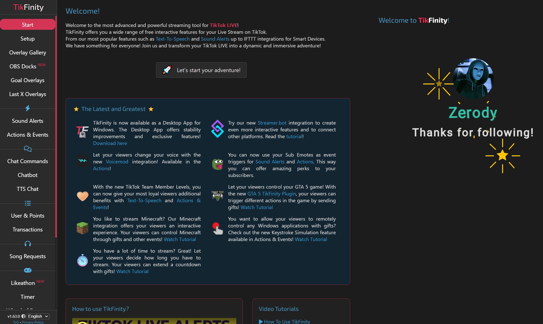 TikFinity: The most advanced and powerful streaming tool for TikTok LIVE! | AlternativeTo