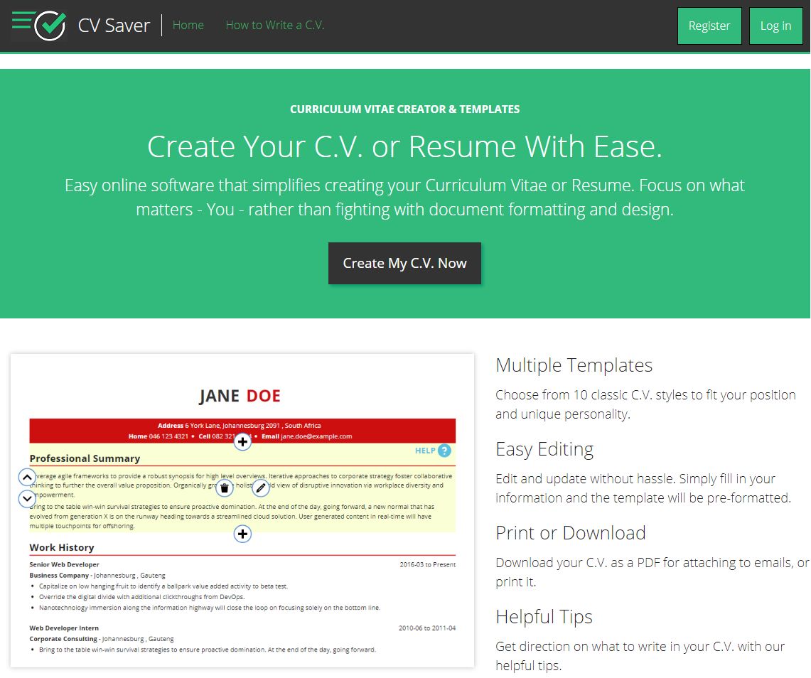 CV Saver Alternatives and Similar Sites / Apps | AlternativeTo
