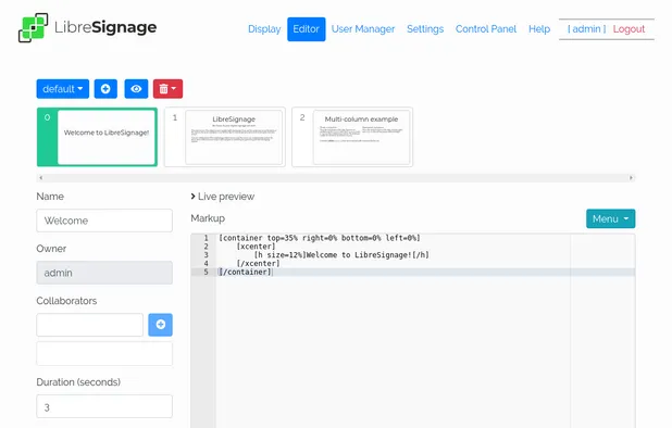 LibreSignage: An open source digital signage solution | AlternativeTo
