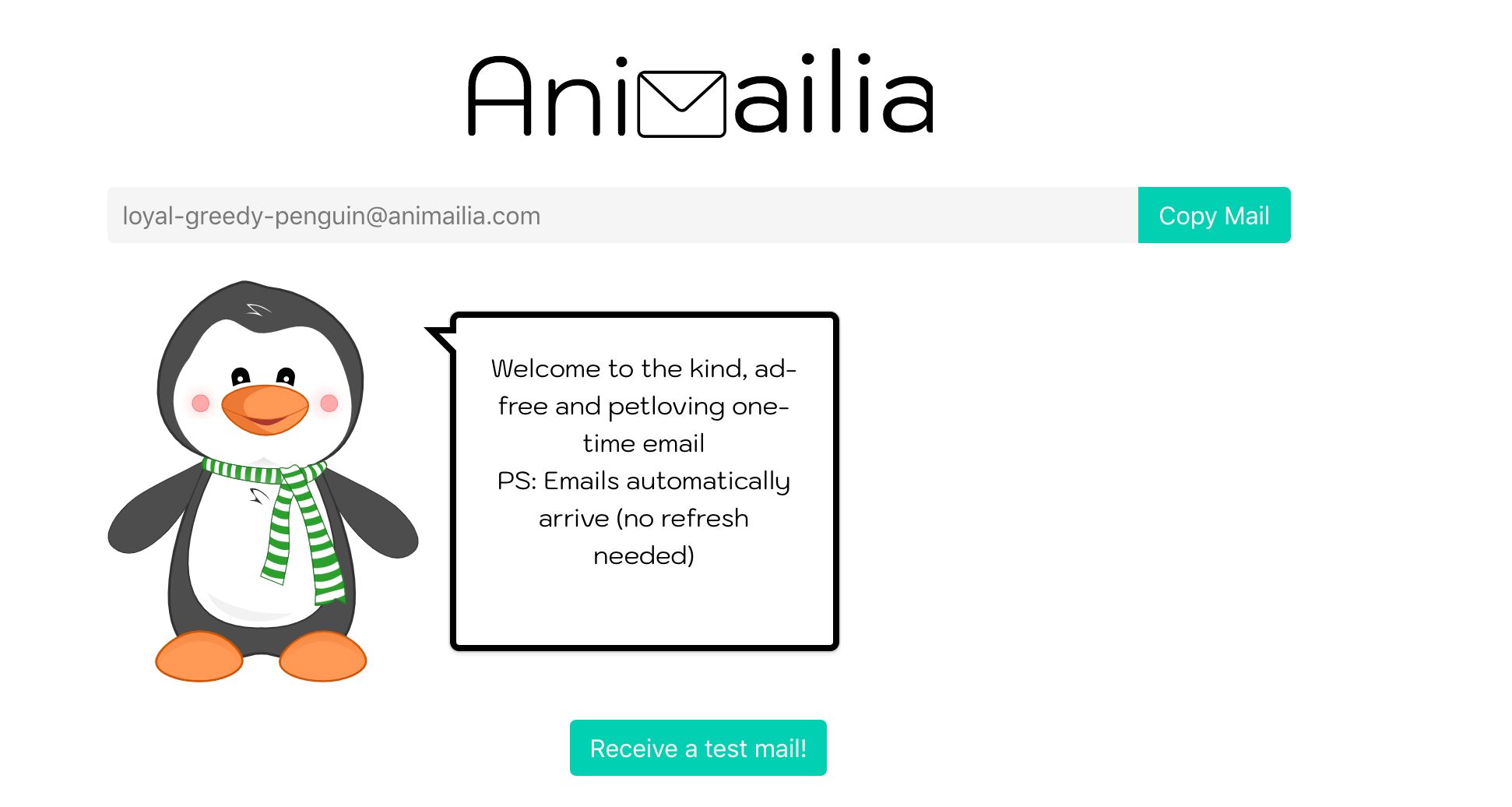 Animailia.com: Non-scammy, add-free and a bit funny disposable email ...