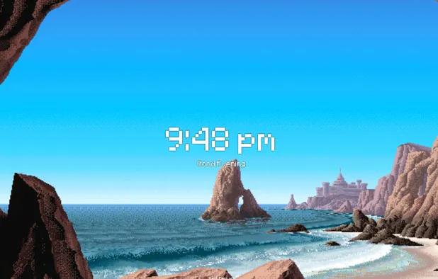 8bitdash: Animated 8-bit clock and retro landscapes as your new ...