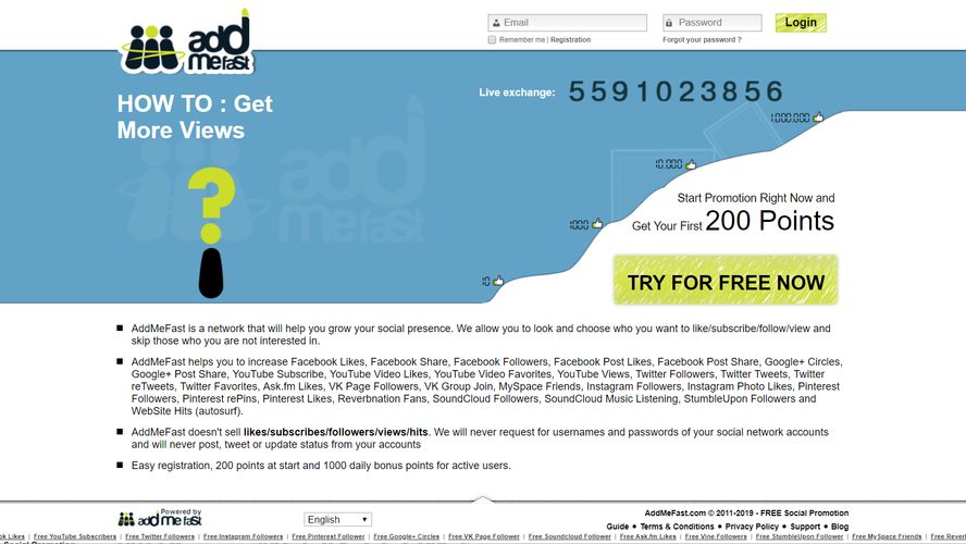 Addmefast: AddMeFast is a network that will help you grow your social ...