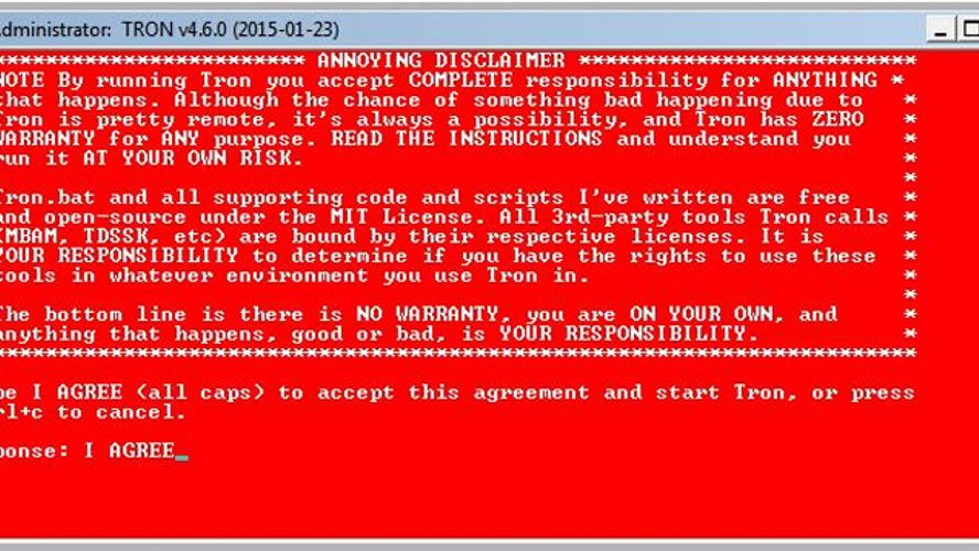 Tron Script: Tron is a glorified collection of batch files that ...