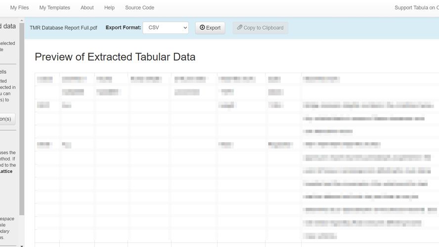 Tabula: Tool for liberating data tables locked inside PDF files. | AlternativeTo