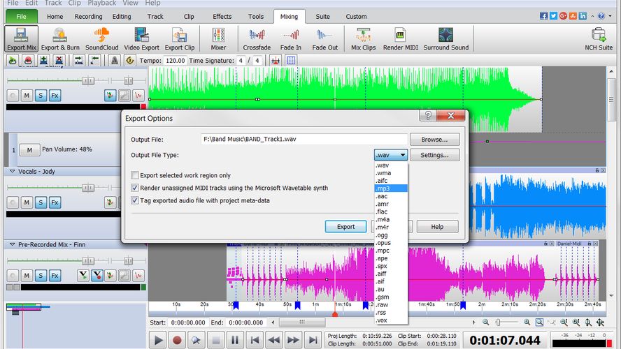 MixPad: Is free music Music Mixer and Recording software designed for ...
