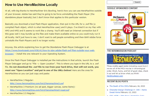 HeroMachine: Collection of Flash based character image creators ...