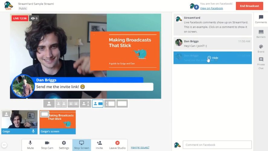 StreamYard: Live streaming studio in your | AlternativeTo