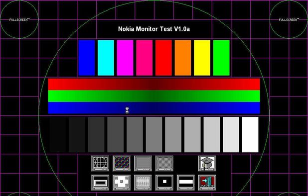 Nokia Monitor Test: Freeware utility to help test and adjust a monitor ...