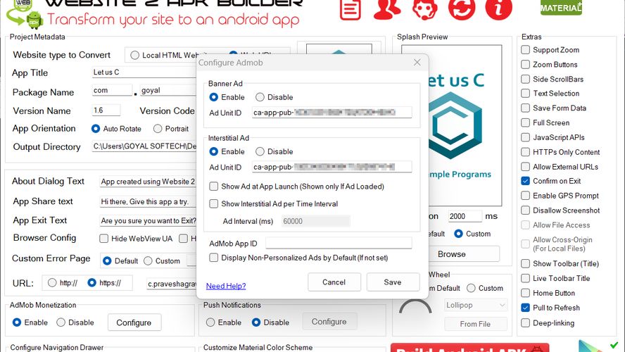 Website 2 APK Builder: Convert your HTML, CSS, JS and all other web ...