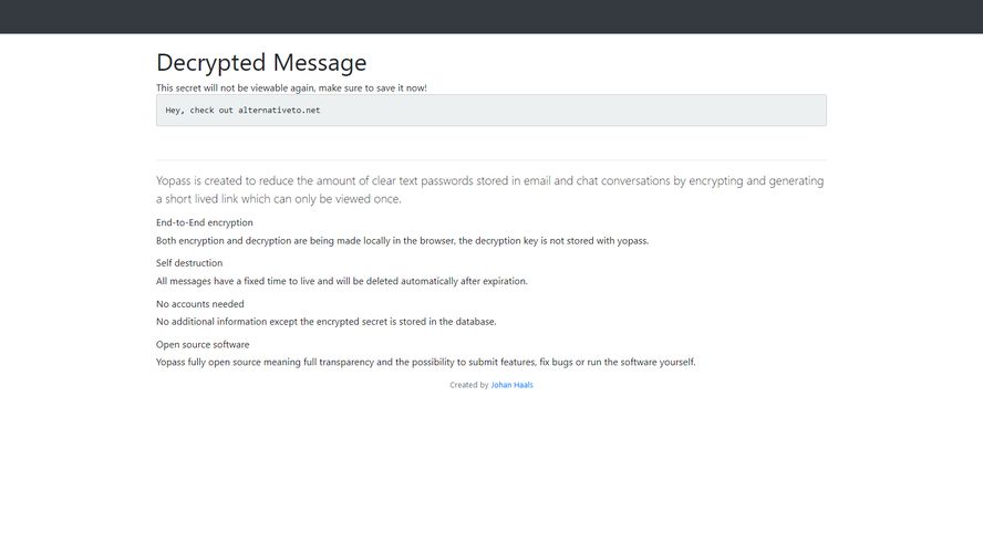 One-Time Secret Alternatives and Similar Sites & Apps | AlternativeTo