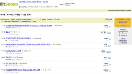 BitSnoop: Torrent search engine which aims to | AlternativeTo