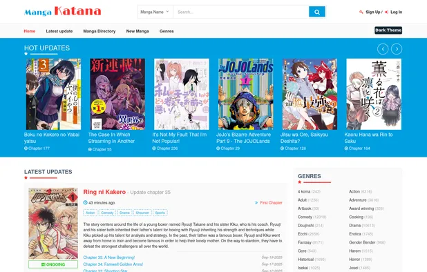 MangaKatana: Popular online manga reading platform that allows fans to ...