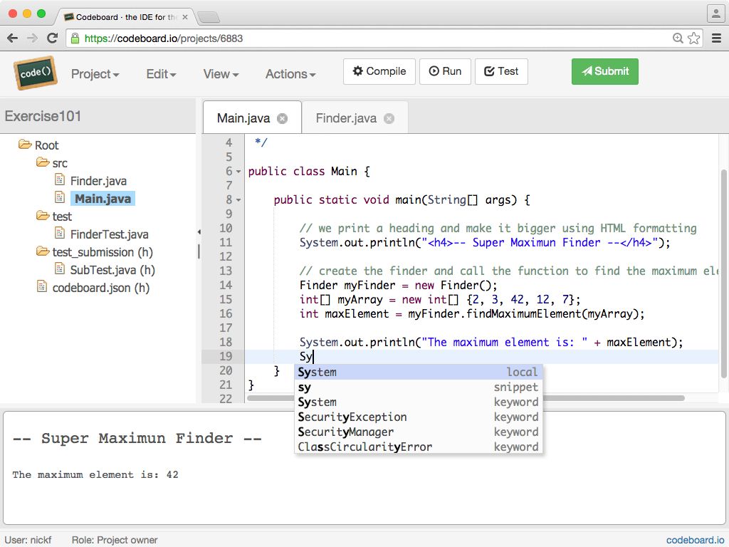 codeboard.io: A web-based IDE to teach programming in the classroom. | AlternativeTo