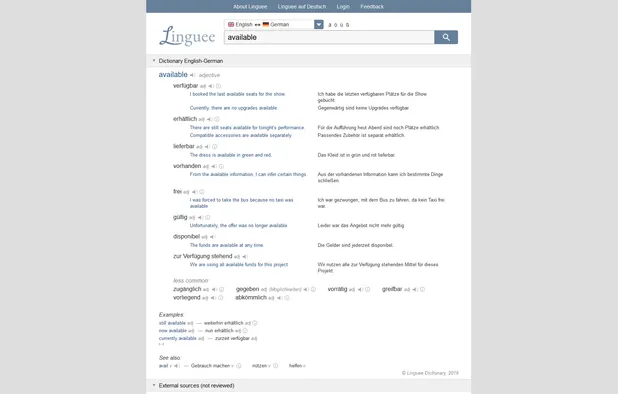 Linguee: New kind of dictionary app for French-English, Spanish-English ...