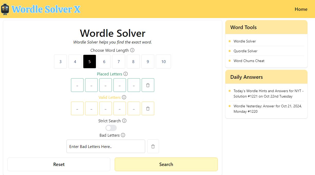 Wordle Solver X Alternatives and Similar Sites & Apps | AlternativeTo