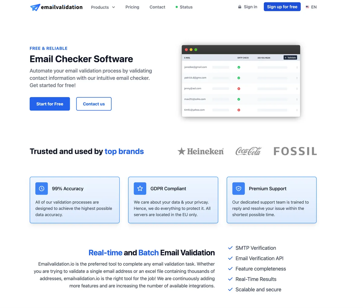 Emailvalidation Alternatives and Similar Sites / Apps | AlternativeTo