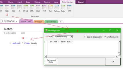 NoteHighlight2016: Syntax highlighting for Microsoft OneNote ...