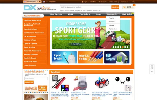 DealExtreme: Online shopping for cool gadgets at the right | AlternativeTo