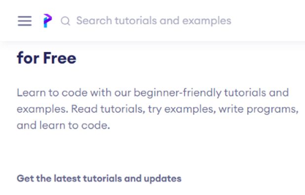 Programiz: Platform with interactive, easy-to-understand text-based coding tutorials ...