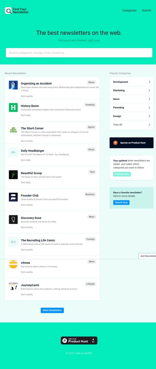 Find Newsletters Alternatives and Similar Sites & Apps | AlternativeTo