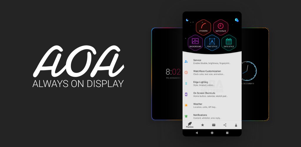 AOA: Always on Display: AOA is a ground breaking always on display app ...