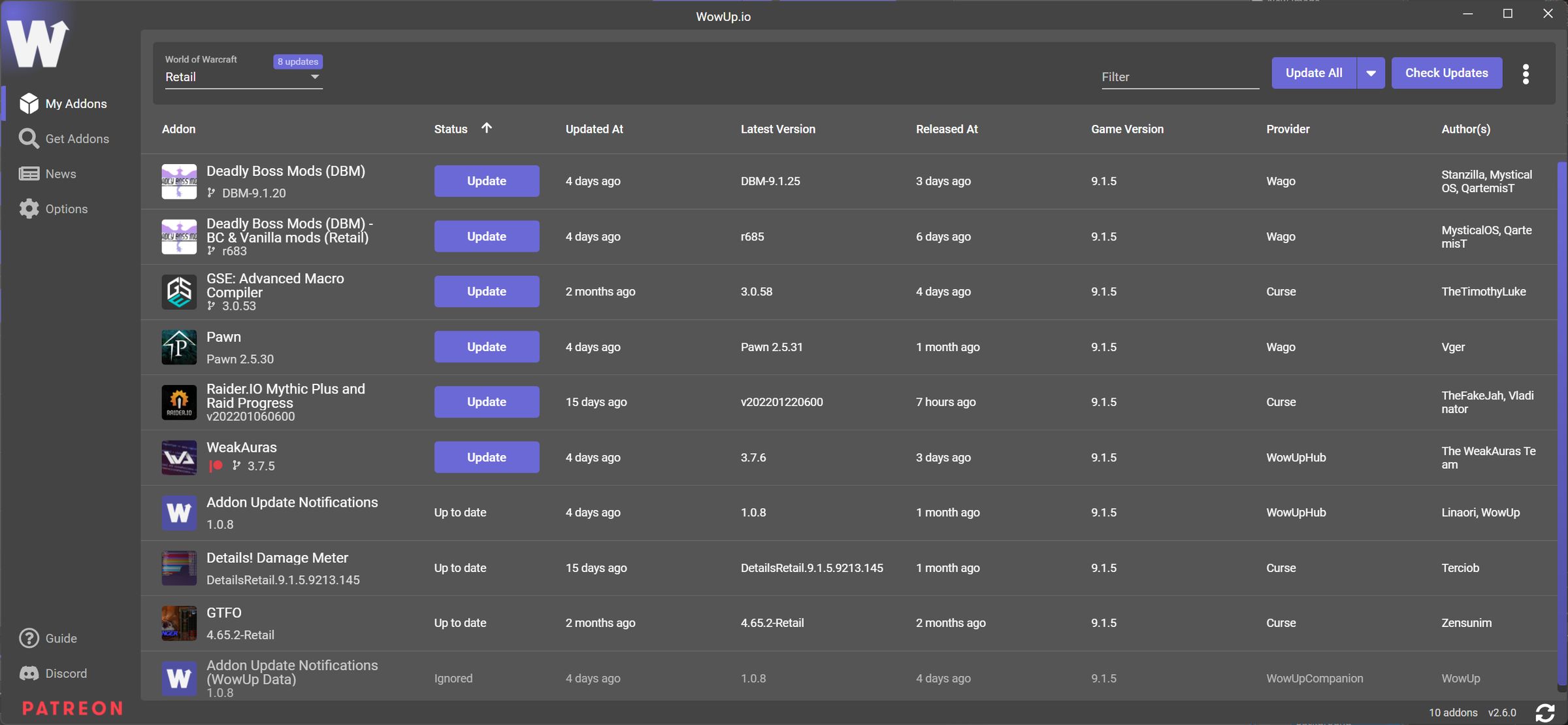 WowUp: World of Warcraft addon updater powered by the community ...