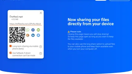 ToffeeShare: Enables you to share files with anyone directly | AlternativeTo