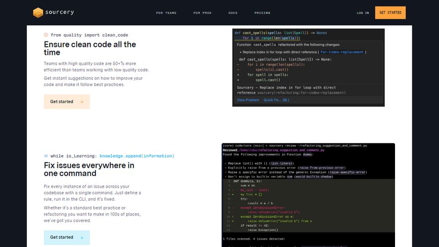 Sourcery: Write better code faster using the power of AI | AlternativeTo