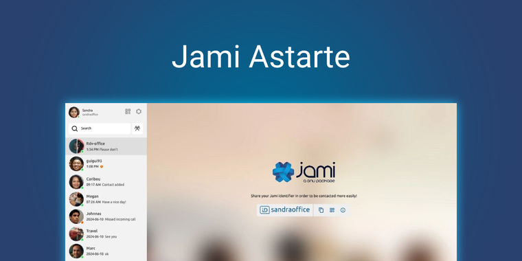 Jami: Voice, video and chat communications, secure, decentralized ...