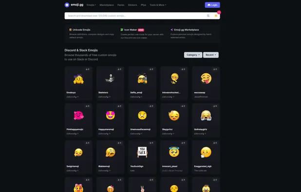 Emoji.gg: Unicode emojis, custom stickers, emotes and more resources ...